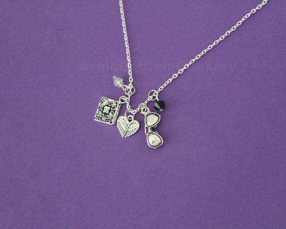 Aziraphale and Crowley Charm Necklace Good Omens Aziraphale - Etsy