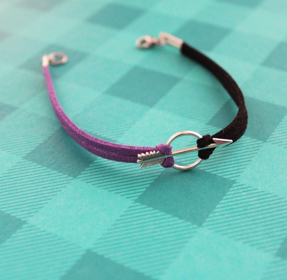 Two Toned Hawkeye Bracelet Comic Hero Inspired Jewelry Clint - Etsy