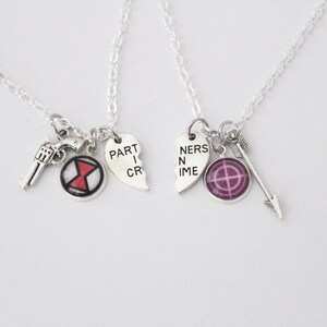 Clint Natasha Friendship Necklace Set - Comic Inspired Jewelry ...