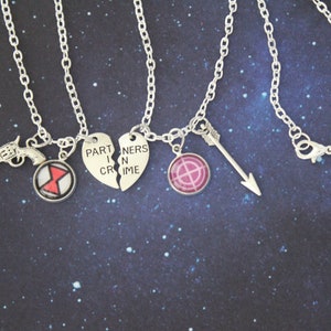 Clint Natasha Friendship Necklace Set - Comic Inspired Jewelry ...