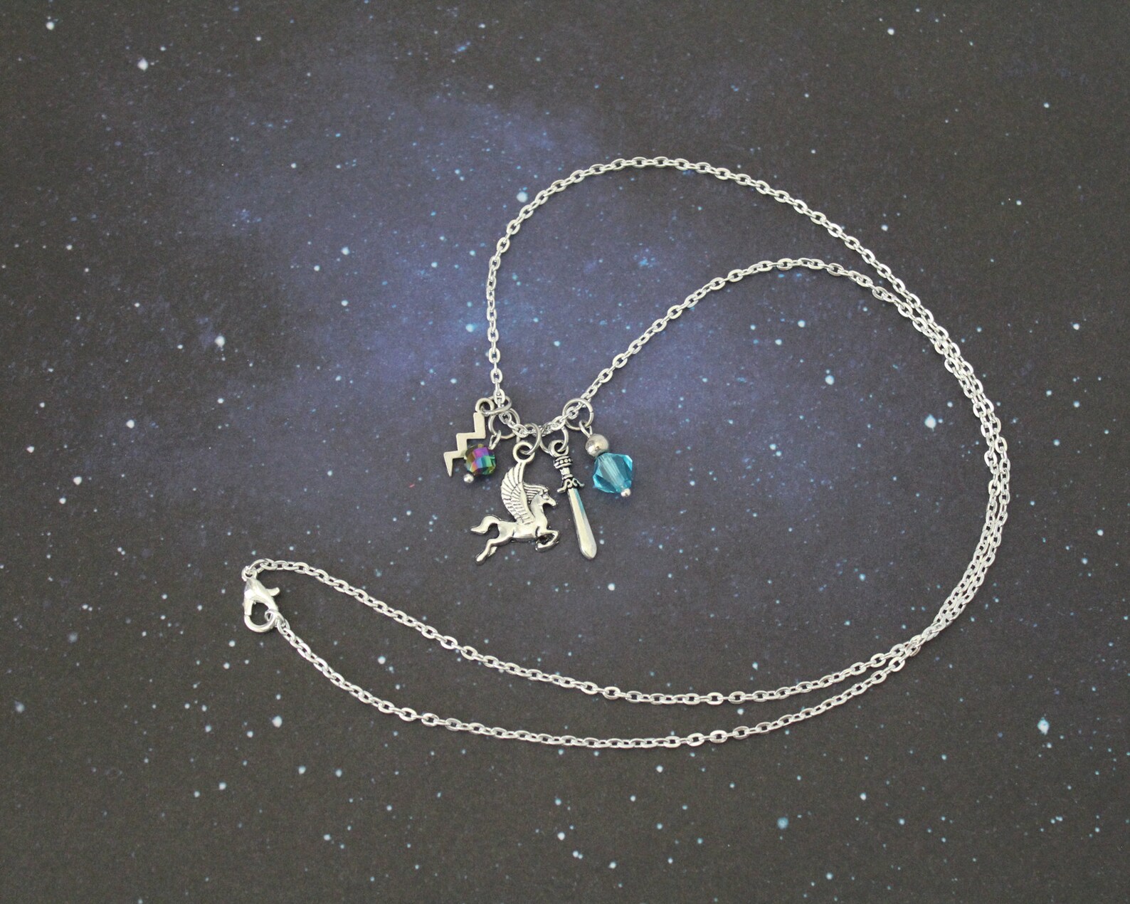 Valkyrie Charm Necklace - Geek Gift Comic Hero Jewelry - Sword Valkyrie ...