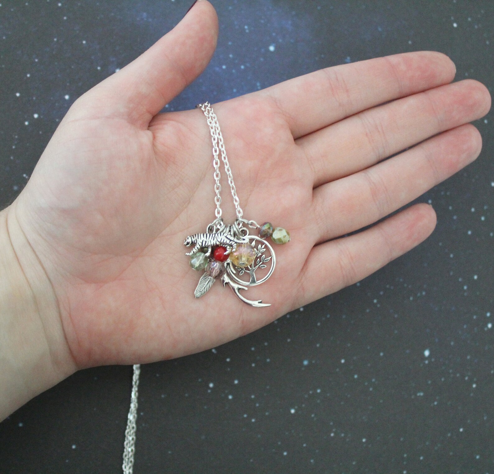 Keyleth Necklace Critical Role Inspired Charm Necklace Keyleth - Etsy