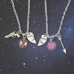 Clint Natasha Friendship Necklace Set - Comic Inspired Jewelry ...