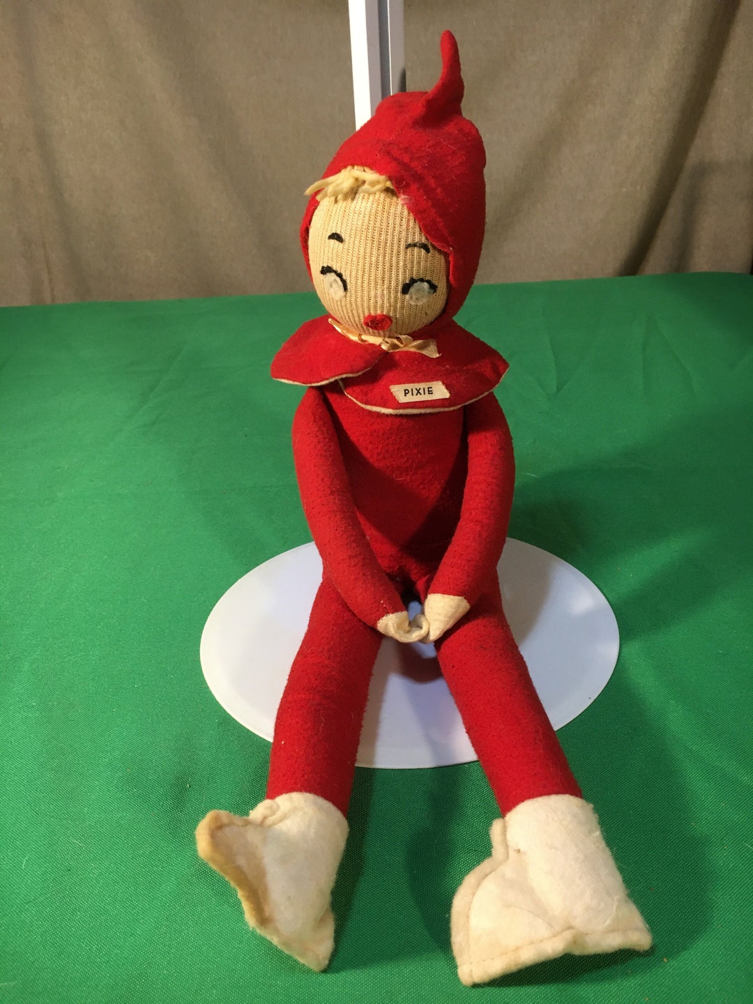 Unusual 17" Red "pixie" Elf Doll --1960s? - Etsy