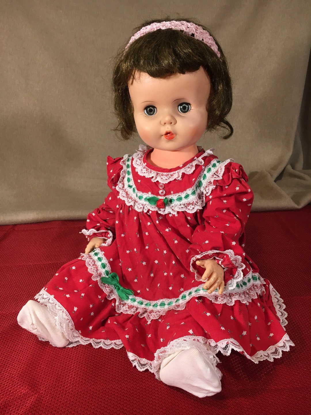 25" Large Plastic Doll - Marked - Etsy