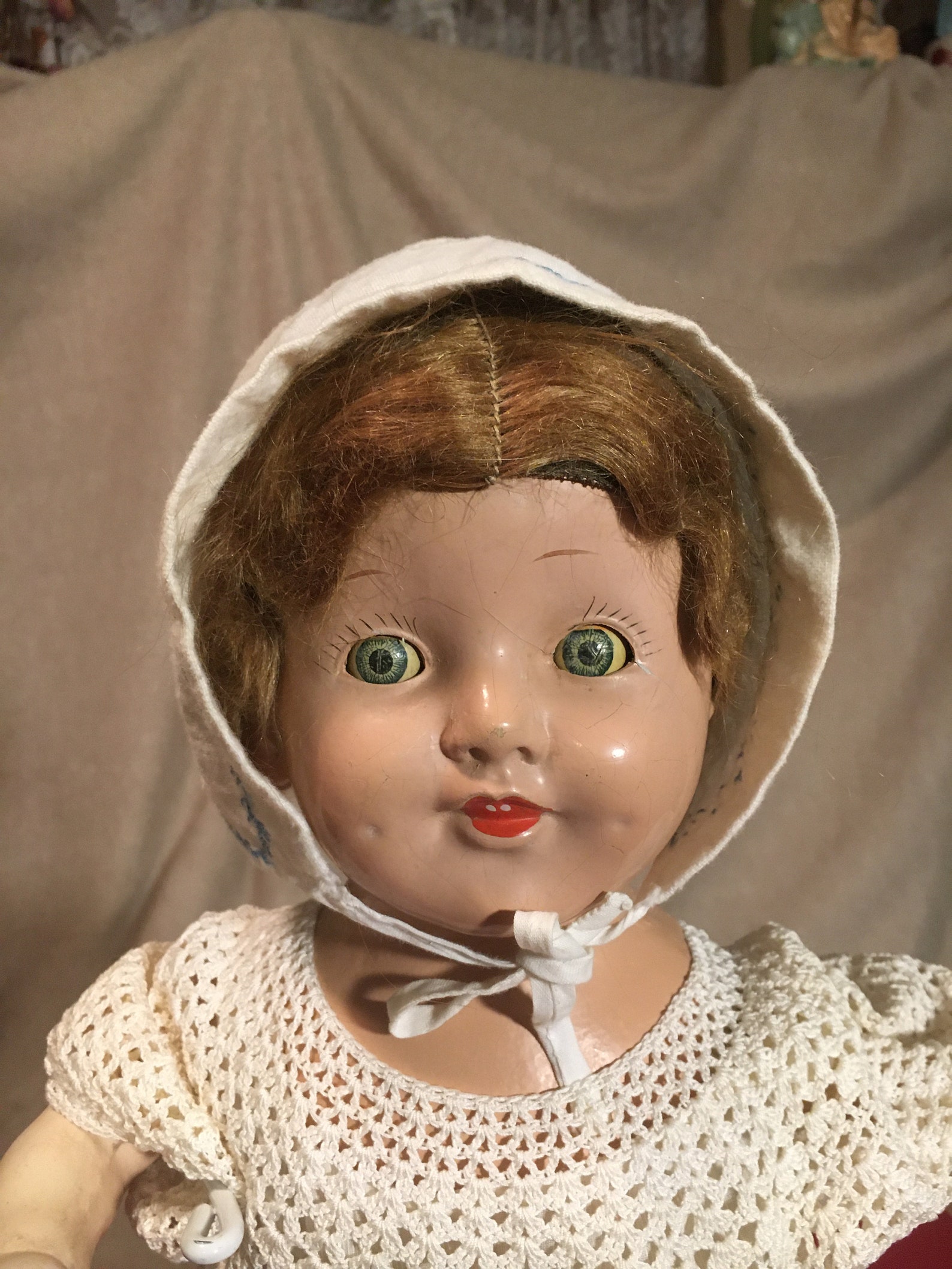 Spunky composition girl doll 21 1930's - Etsy.de