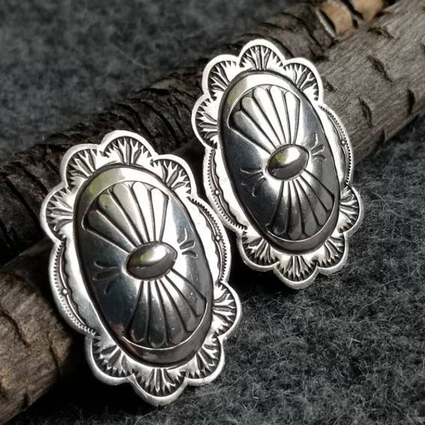 Concho Earrings - Etsy