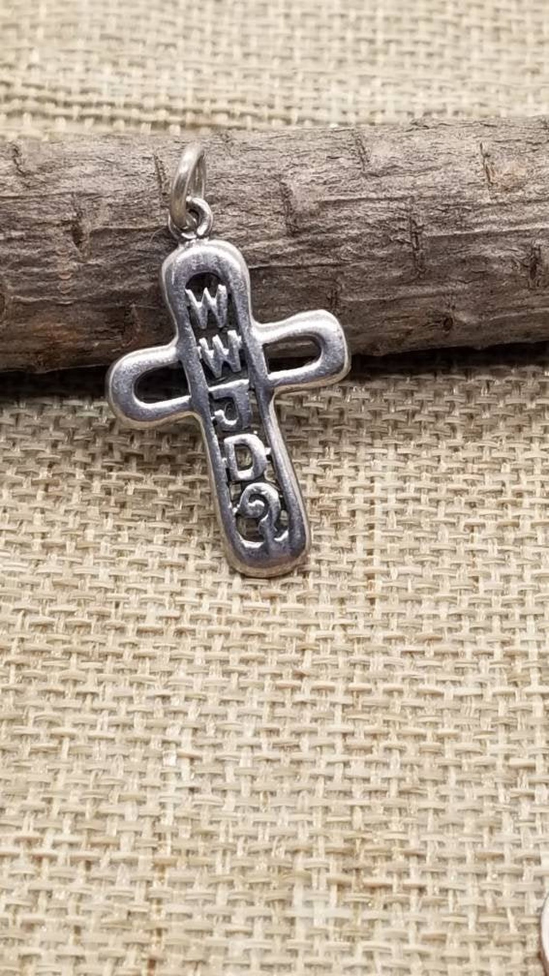 Sterling Silver WWJD Cross Pendant Hallmarked - Etsy