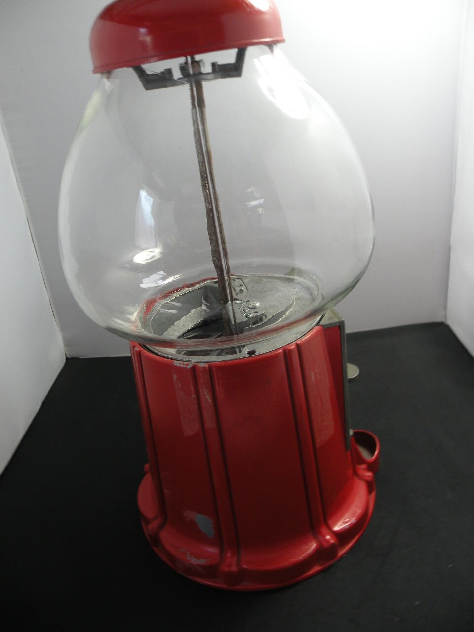 Vintage Red CAROUSEL Gumball Machine Metal With Glass Globe - Etsy