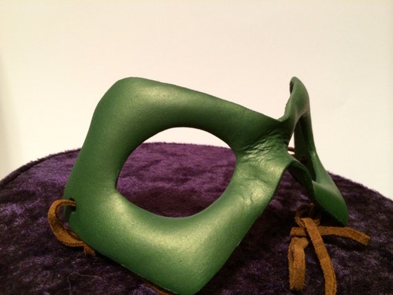 Superhero Leather Mask Green Arrow Robin Riddler | Etsy