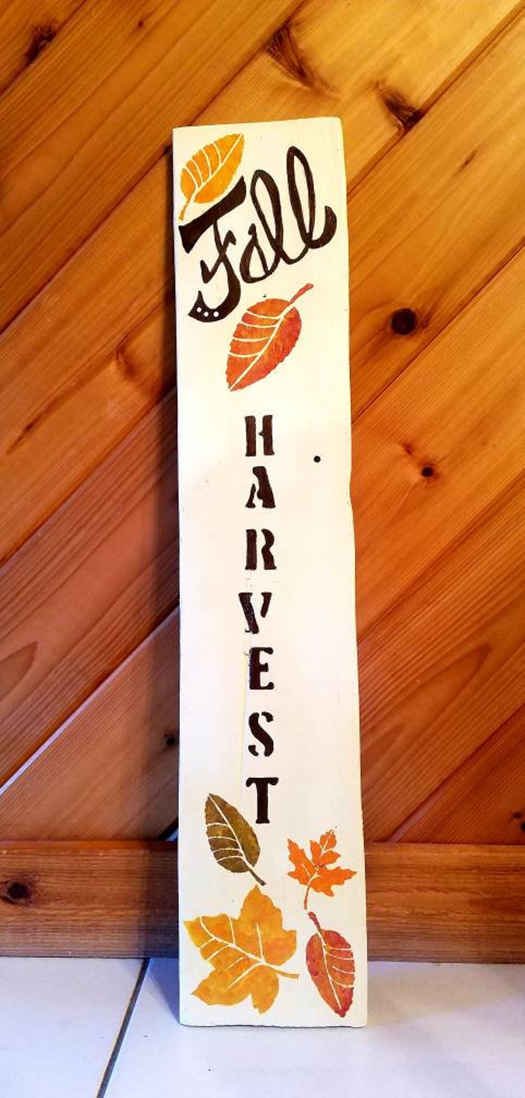 Reclaimed Wood. Fall Harvest Handpainted Sign. Handpainted Wooden ...