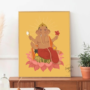 Ganesha Print Ganpati Art Ganesha Painting Ganesha Decor - Etsy