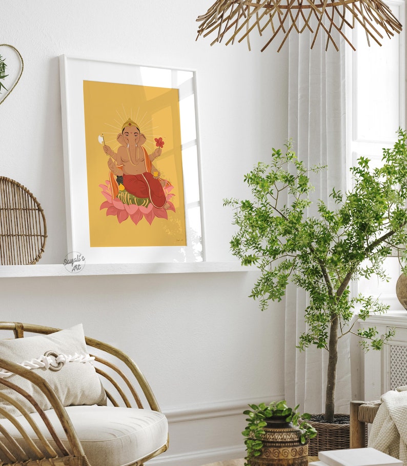 Ganesha Print Ganpati Art Ganesha Painting Ganesha Decor - Etsy