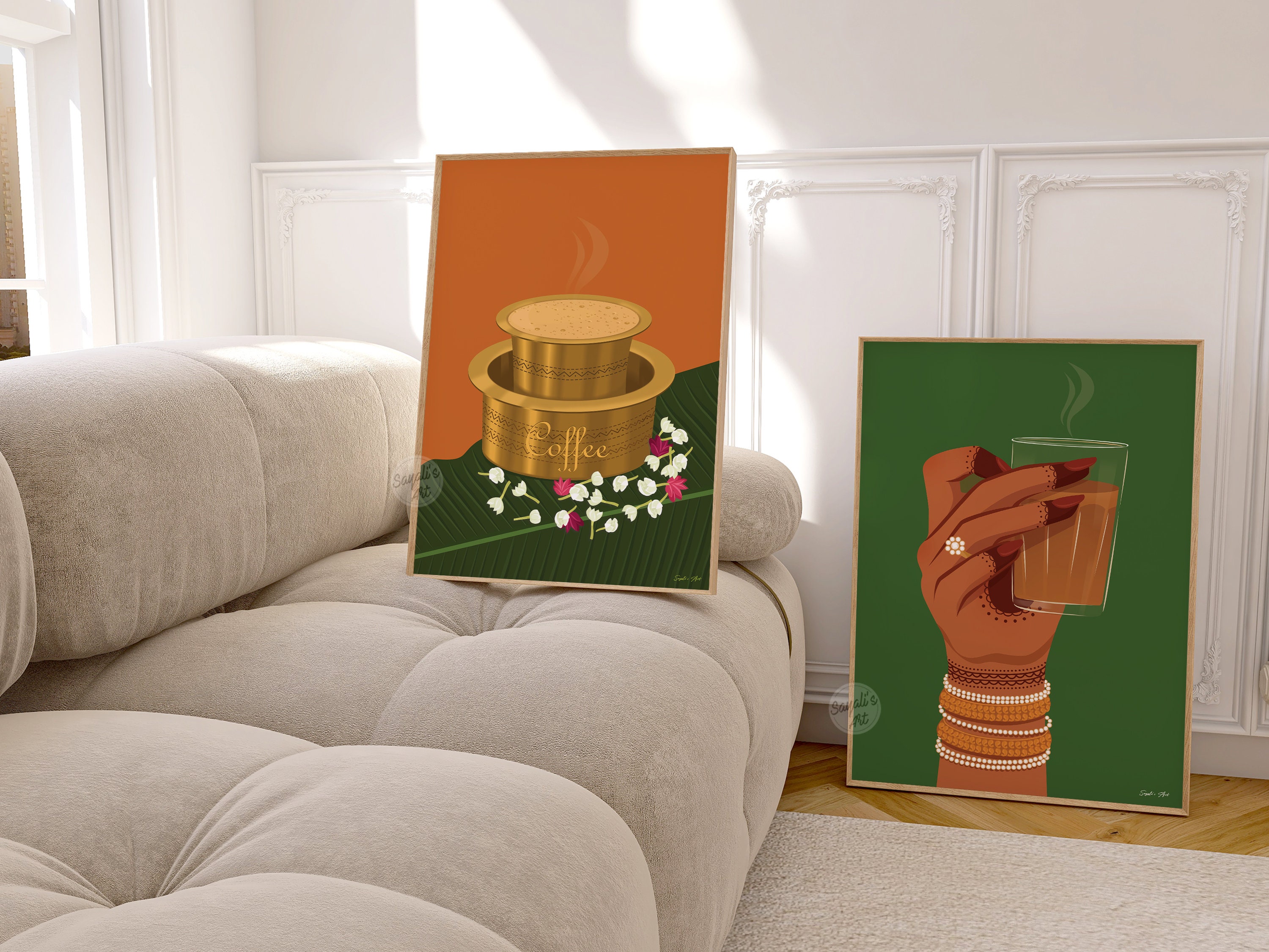 Cutting Chai Tea Art Print, Chai Wall Art, Indian Kitchen Prints, Desi ...