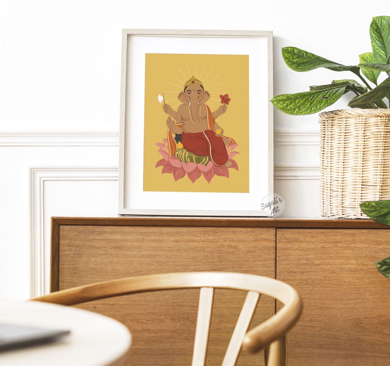 Ganesha Print Ganpati Art Ganesha Painting Ganesha Decor - Etsy