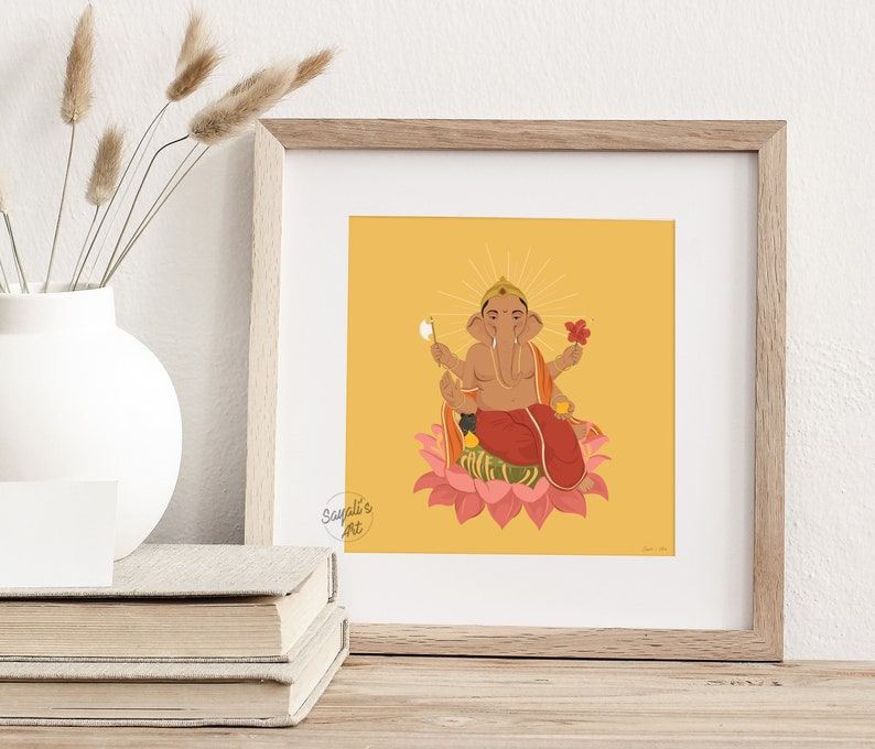 Ganesha Print Ganpati Art Ganesha Painting Ganesha Decor - Etsy