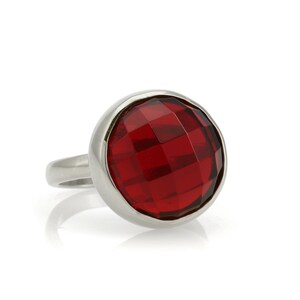Red Ruby Gold Bezel Ring · Ruby Statement Ring · Gold Bezel Stack Ring ...