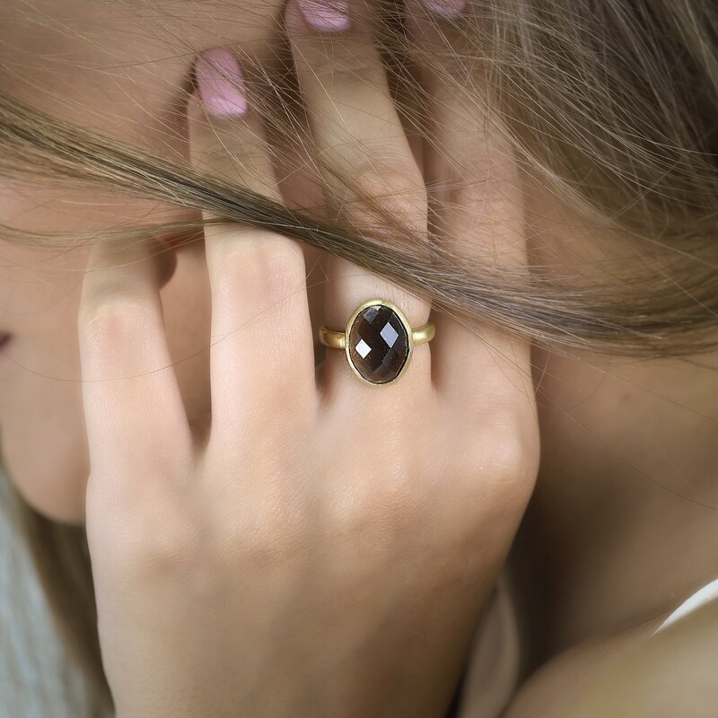 Brown Ring - Etsy