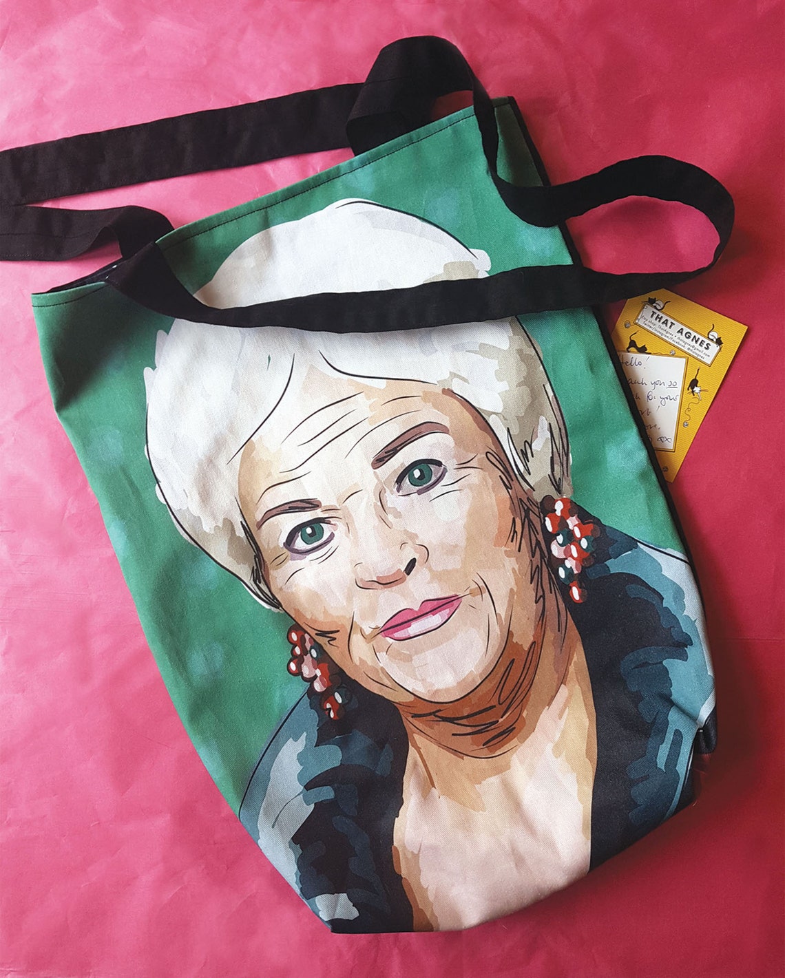 Pat Butcher Tote Bag With Dotty Lining. Strong, Handmade, and Exclusive ...
