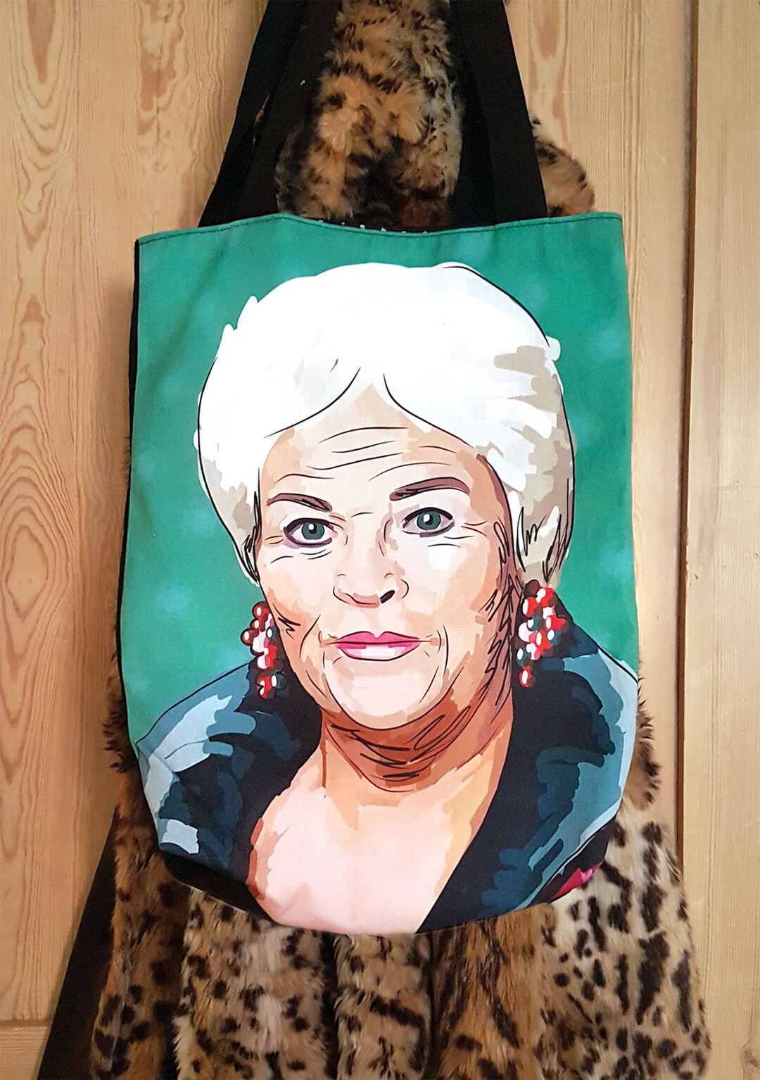 Pat Butcher Tote Bag With Dotty Lining. Strong, Handmade, and Exclusive ...