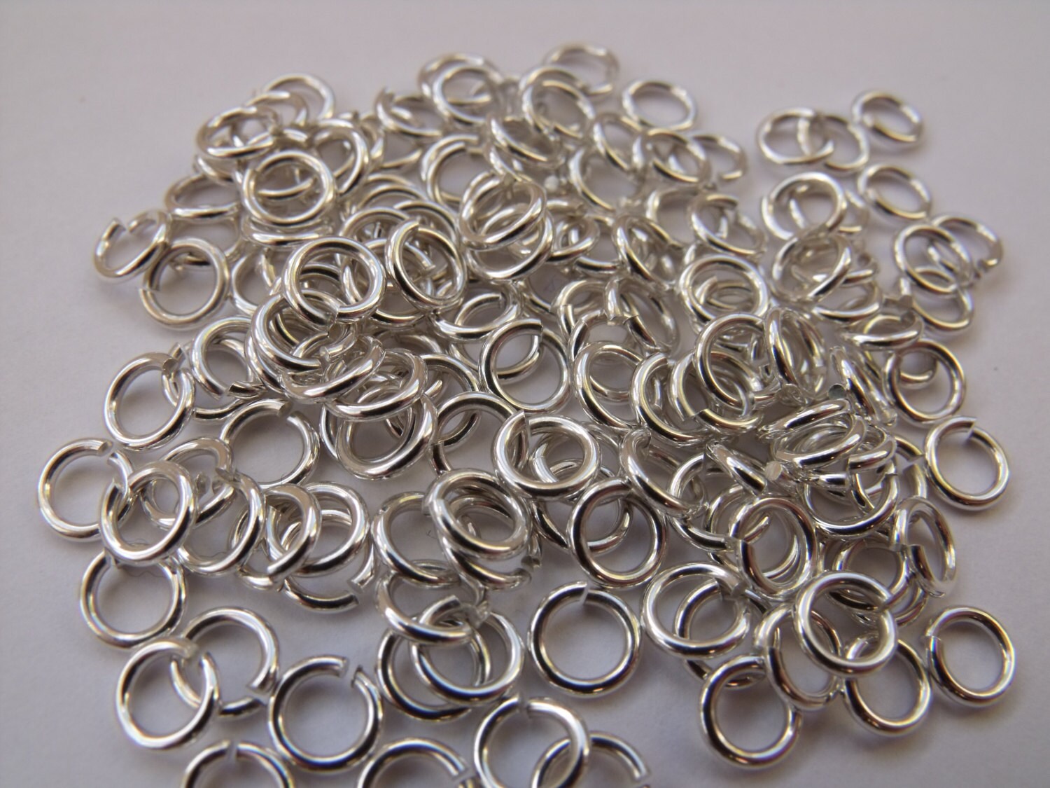 50 x 1.0mm Sterling Silver Jump Rings AWG 18 Saw Cut and | Etsy