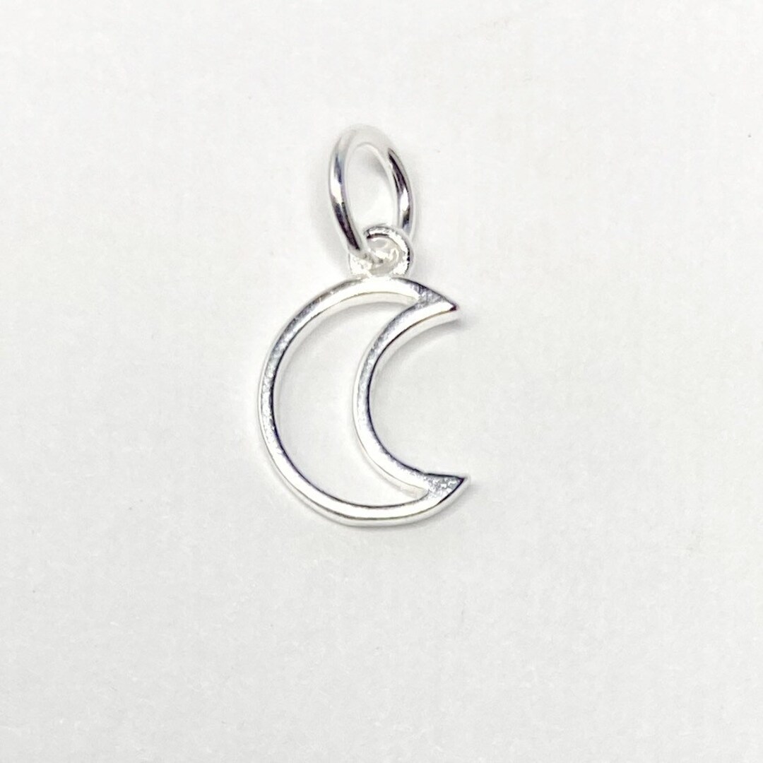 11mm Sterling Silver Crescent Moon Charm Crescent Moon Charm Silver Moon 925 Moon Charm - Etsy