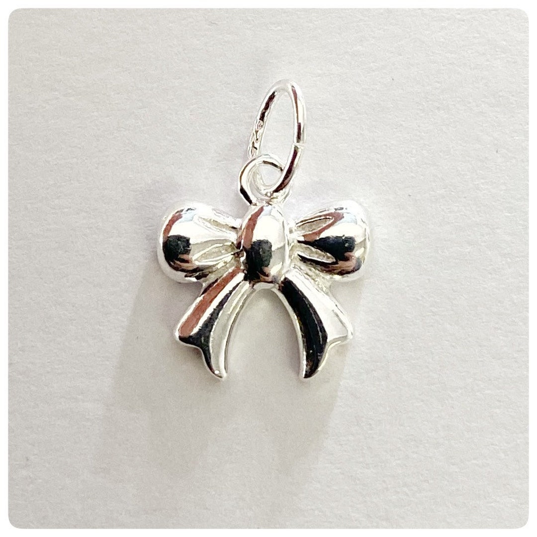 Sterling Silver Bow Charm 11mm Bow Charm Bow Silver Charm Bow Charm - Etsy