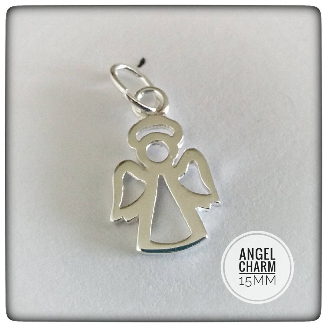 Sterling Silver Angel Charm 15mm - Silver Charm - Silver Angel Charm ...