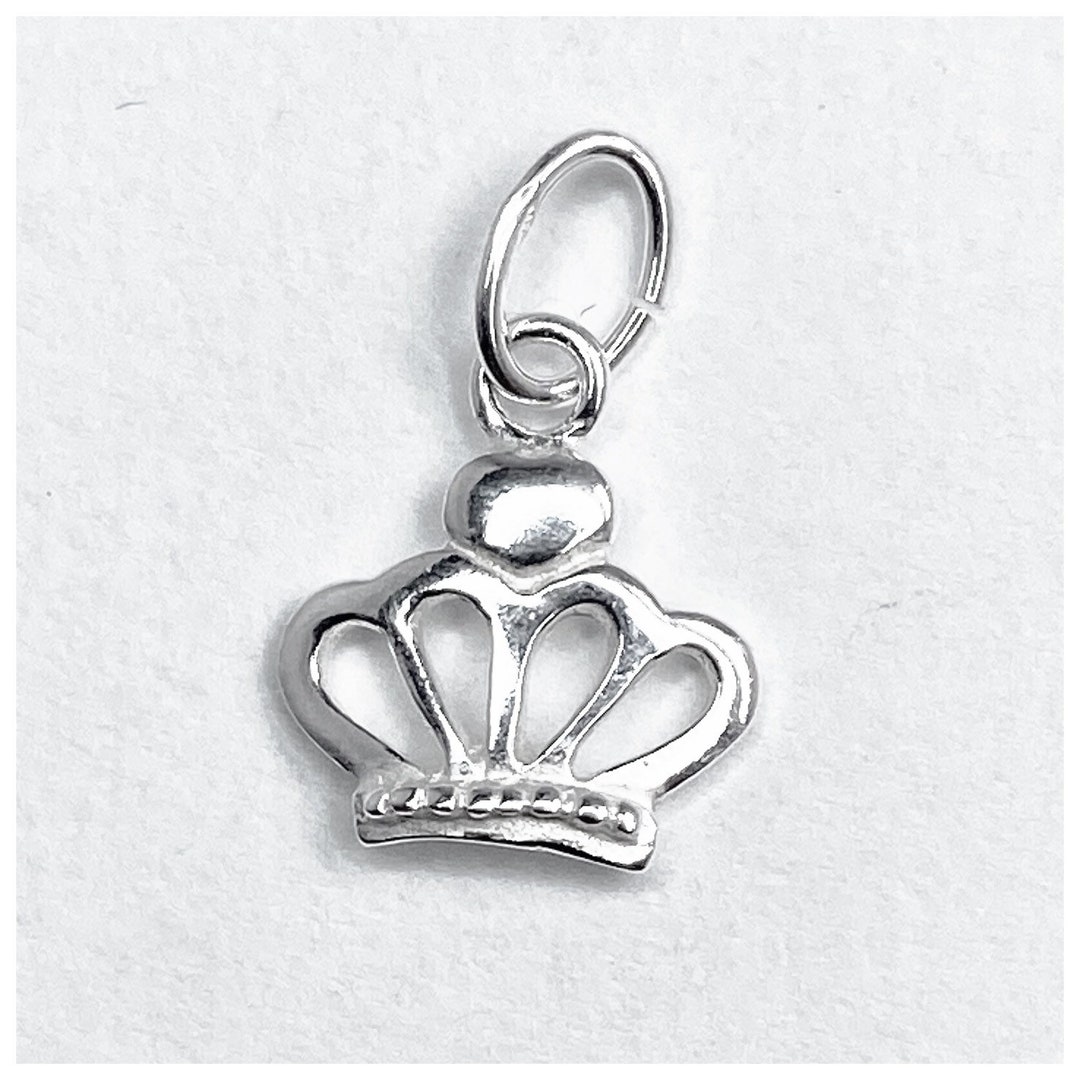 Sterling Silver Crown Charm 10mm - Crown Charm - Silver Crown Charm ...
