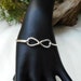 Sterling Silver Infinity Bangle Bracelet - Etsy
