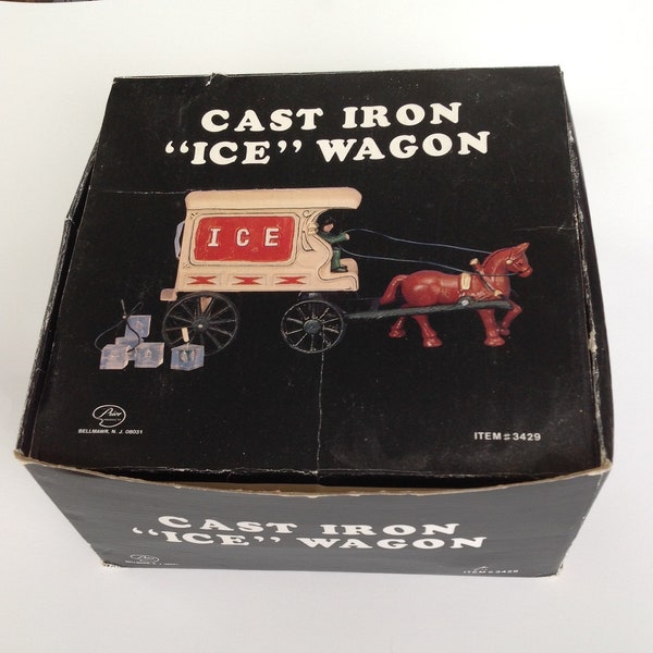 Cast Iron Ice Wagon - Etsy