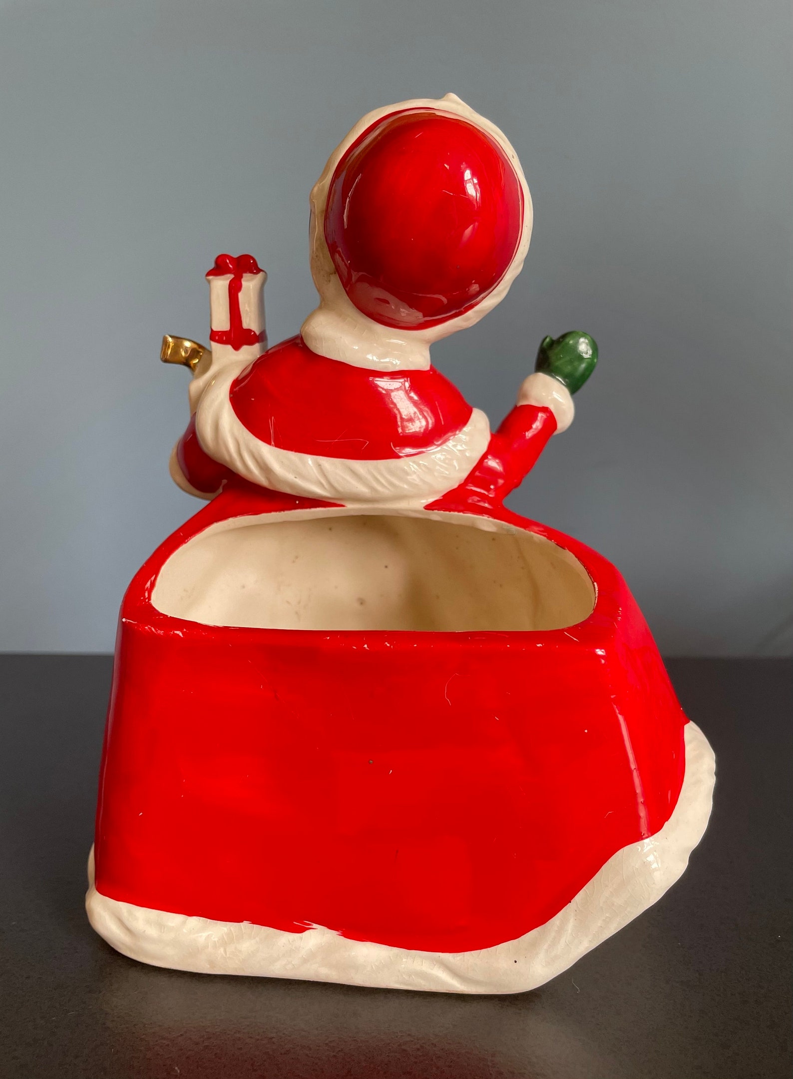 Vintage 1957 Relpo Christmas Shopper Girl Vase - Etsy