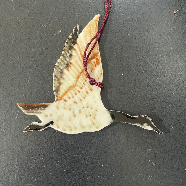 Ceramic Goose Ornament - Etsy