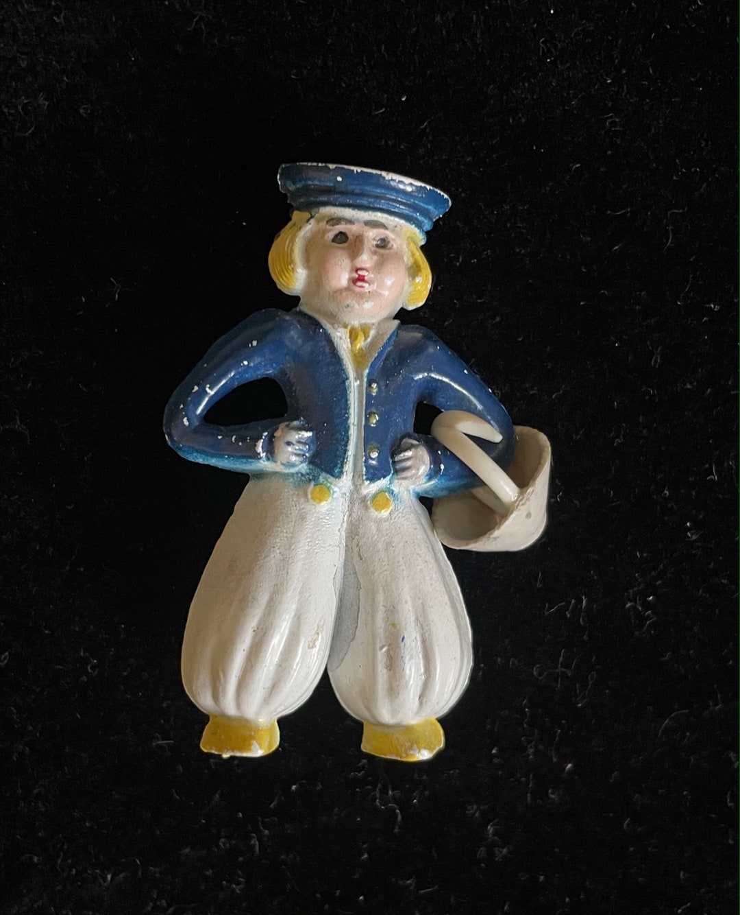 Vintage Celluloid Dutch Boy Brooch Pin - Etsy
