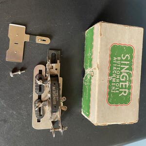 Vintage Singer Button Holer Buttonholer Sewing Attachement - Etsy