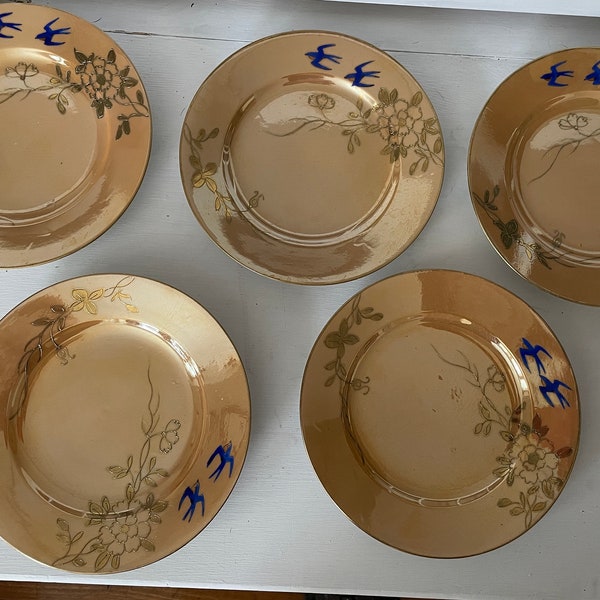 Lusterware Plates - Etsy