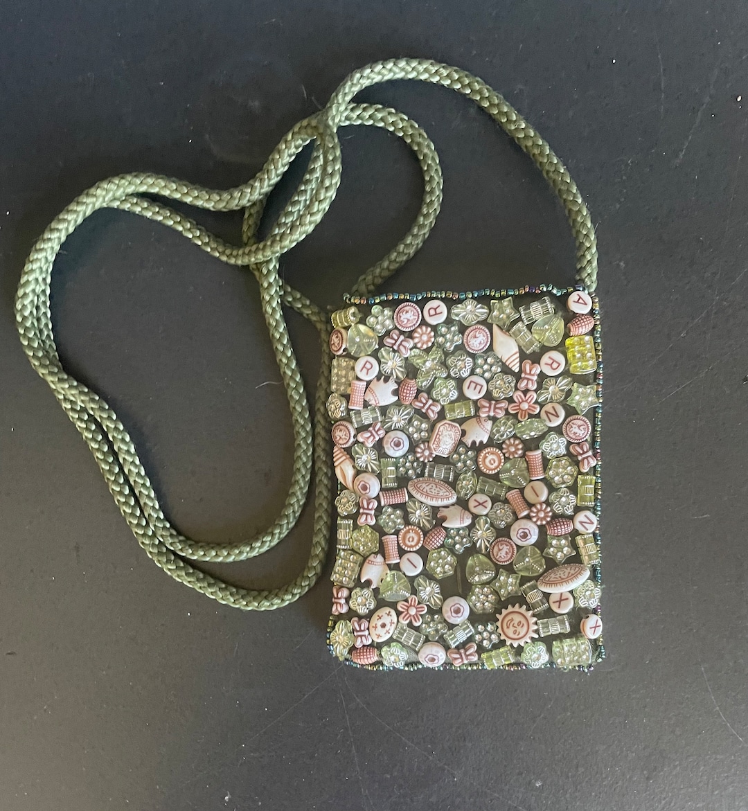 Vintage Small Beaded Velvet Pouch Crossbody Mini Bag Purse - Etsy