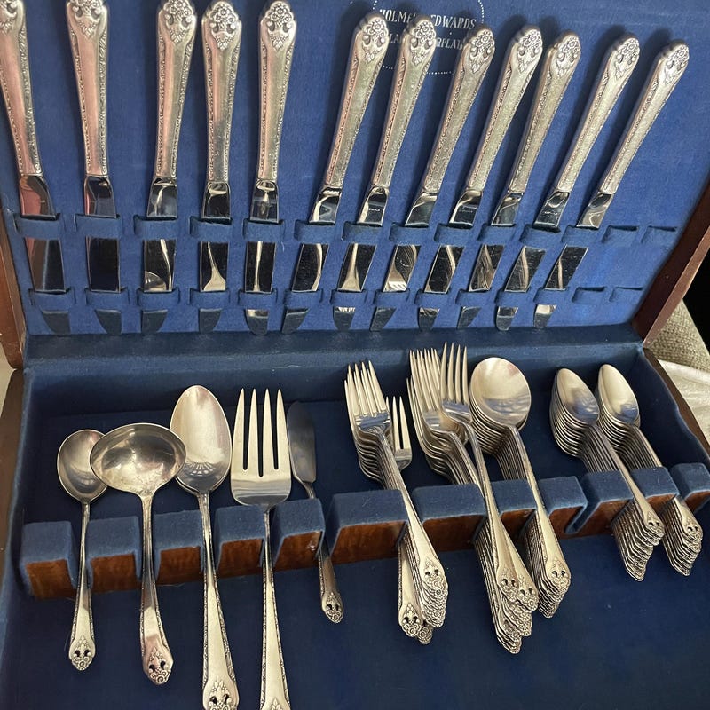 Elegant Holmes And Edwards Inlaid Silverware Pictures