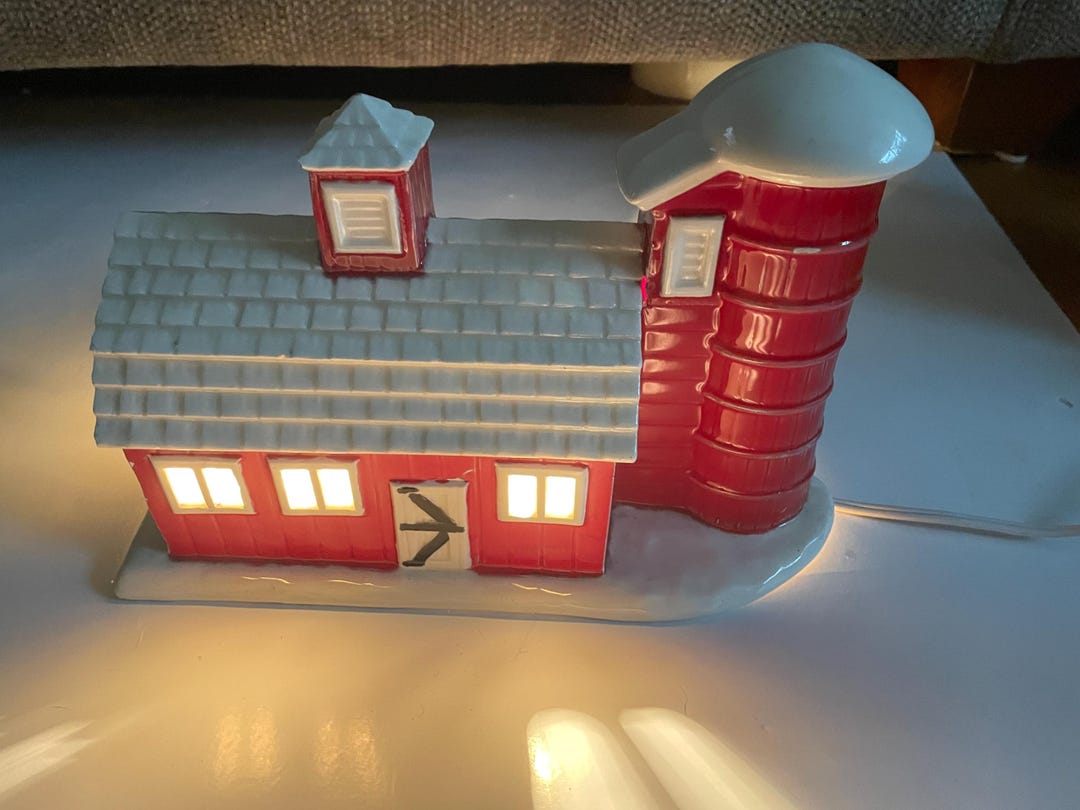 Vintage Handmade Byron Ceramic Molds 1979 Lighted Barn - Etsy