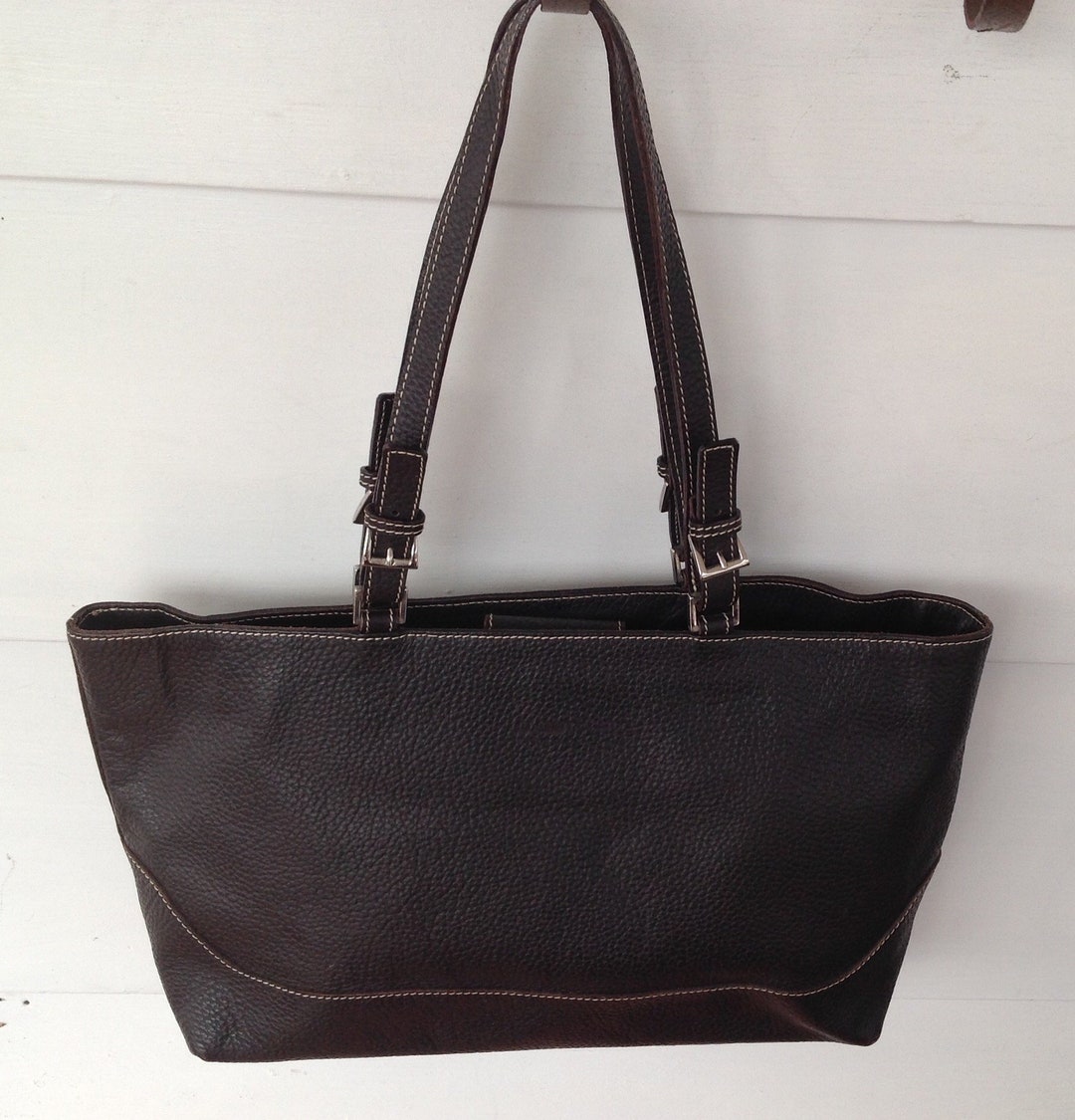 Claudia Firenze Brown Leather Tote Handbag Purse Bag Satchel - Etsy