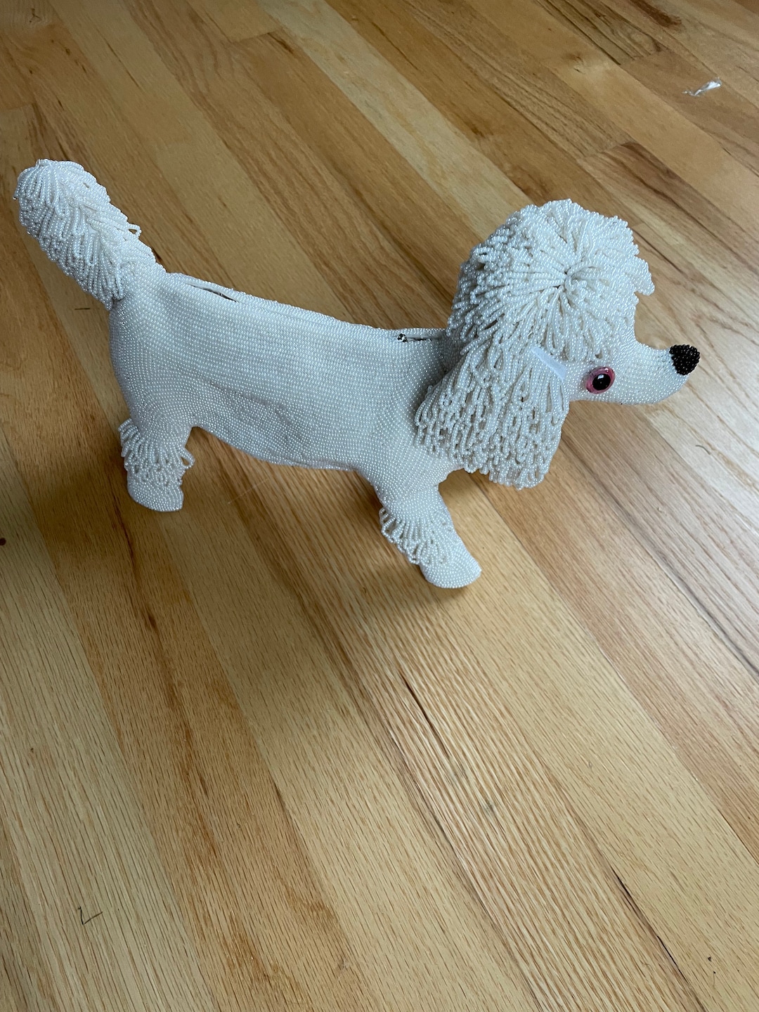 Vintage Walborg White Beaded Poodle Bag Japan Rare - Etsy