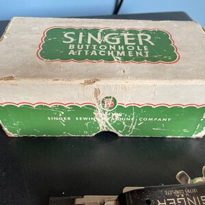 Vintage Singer Button Holer Buttonholer Sewing Attachement - Etsy