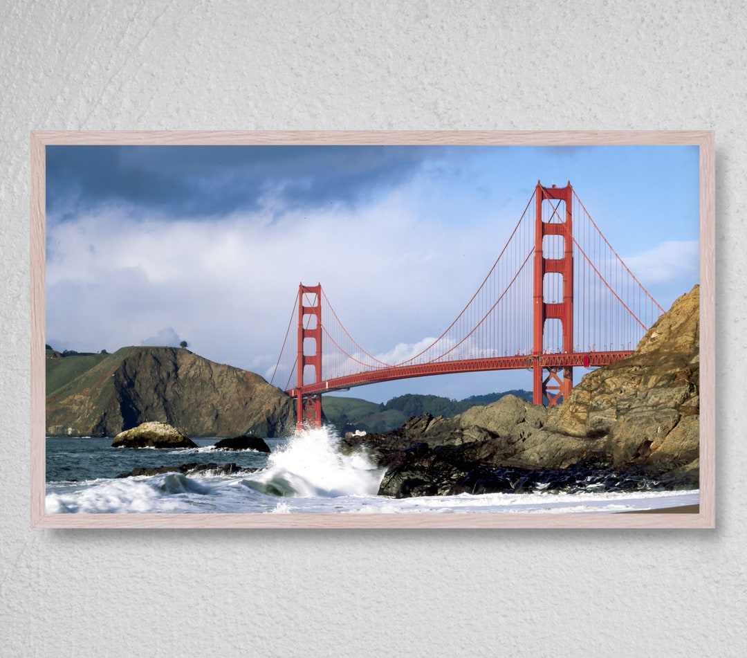 Samsung Frame Art Golden Gate Bridge 4K Art Samsung Tv Art - Etsy