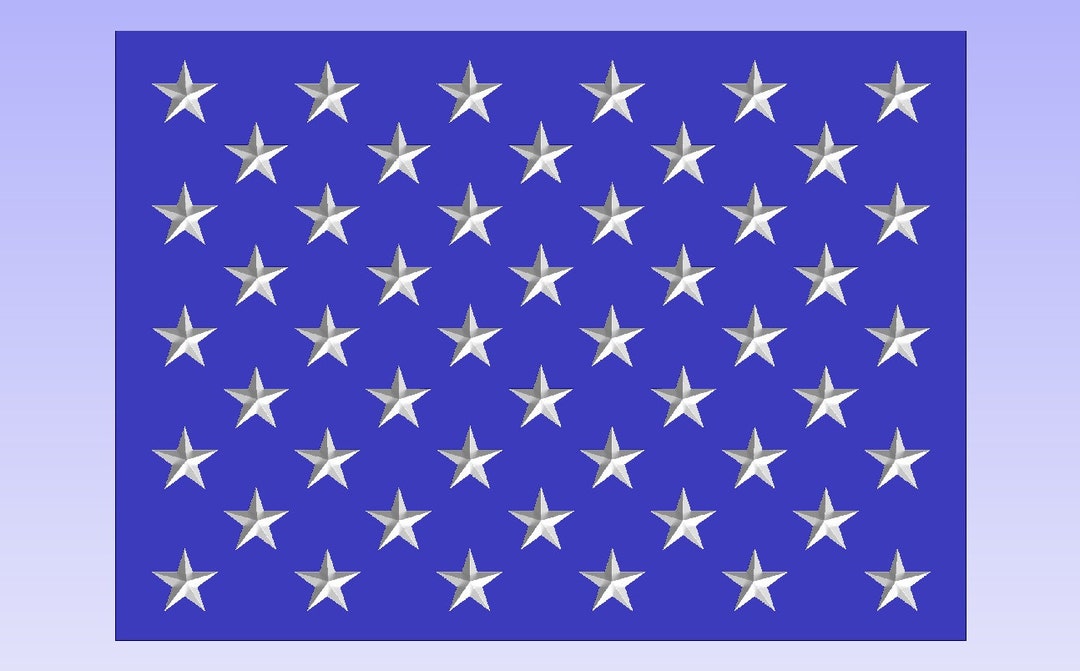 50 Star Union SVG File Accurately Scalable to Any Size US Flag, Vector ...