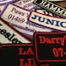 1 Line , Custom Embroidered, Biker, Name Tag, Patch, Iron on or Sew On ...