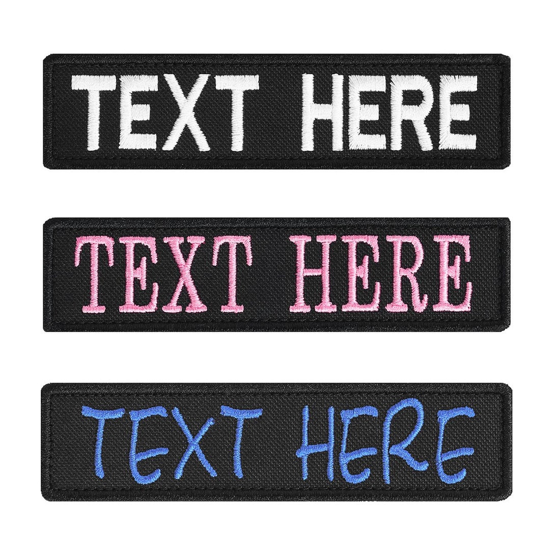 2 X Pieces of the Custom Personalized Embroidered Name Patches,uniform ...