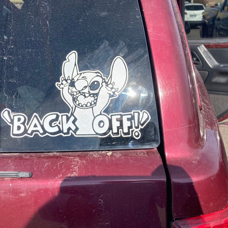 Alien Back OFF Funny Car Window Vinyl Sticker - Etsy