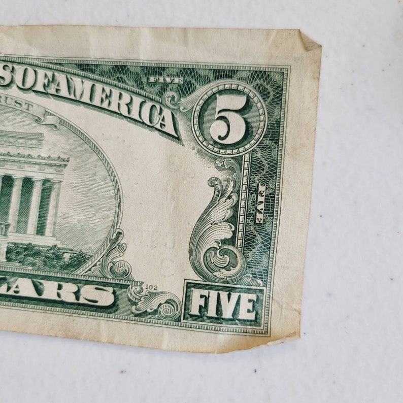 1969 5 Five Dollar Bill Currency C - Etsy 1969 5 Five Dollar Bill Currency C - Etsy
