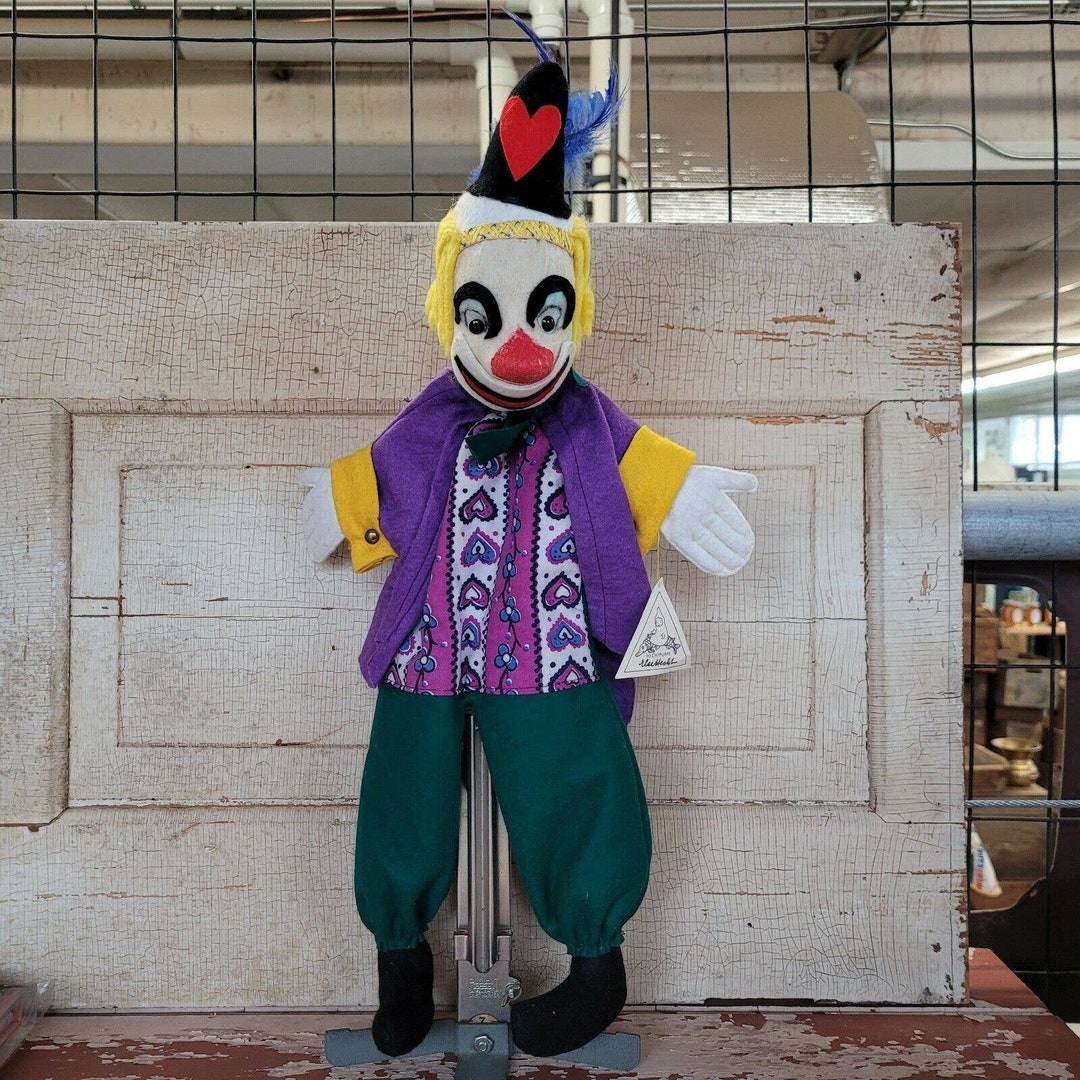 Rare Else Hecht Hand Puppet ~ German Felt Toy Elf Clown Doll W/ Tag - Etsy