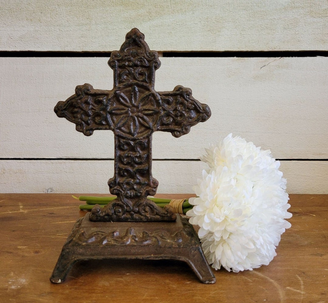 New Cast Iron Cross Decor - Etsy